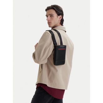 Tommy Hilfiger Umh&auml;ngetasche Tommy Hilfiger Th Foundation Mini Crossover AM0AM14157 Schwarz