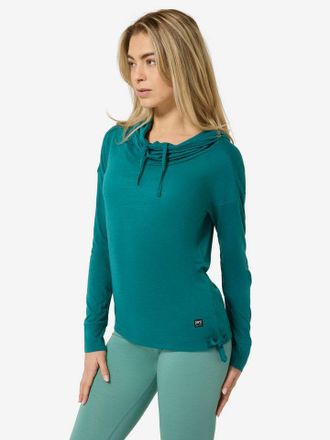 super.natural Hoodie f&uuml;r Damen aus Merino W FUNNEL HOODIE leichtes Longsleeve mit Kapuze