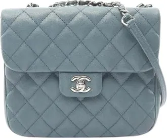 Chanel Pre-owned Cuir sacs-chanel - Femme - Pre-owned - Bleu - Taille: ONE Size