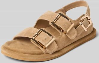 Alma En Pena Sandalette aus Leder mit Riemen und Dornschlie&szlig;en