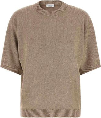 Brunello Cucinelli Rundhalspullover - Beige