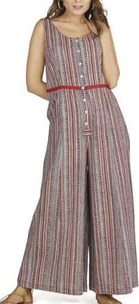 Guru Shop Salopette d&eacute;t&eacute;, style ethnique, grande taille, en coton, pour femme, Rouille., 40