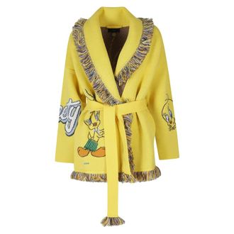 Alanui Cardigan Hula Tweety - Femme - Pulls - Jaune - Taille: 36 FR