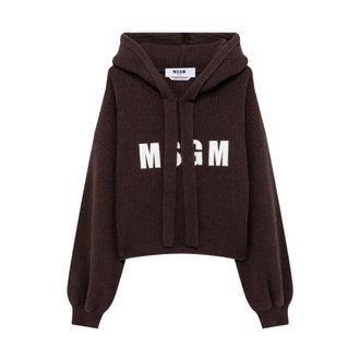 Msgm Msgm, Damen, Sweatshirts & Hoodies, Braun, MGr&ouml;&szlig;e