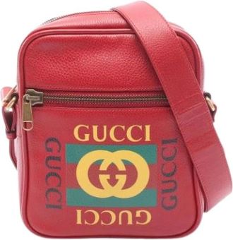 Gucci unisex, Pre-owned, Rouge, Taille: ONE Size Sac bandouli&egrave;re vintage Pre-owned