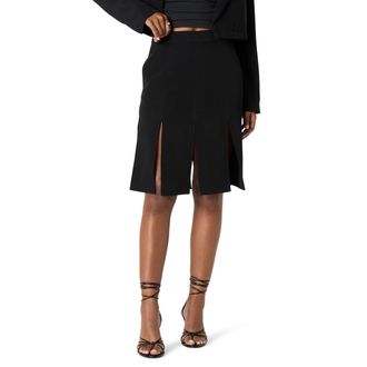 The Drop Womens Carwash Slit Skirt Black, XS