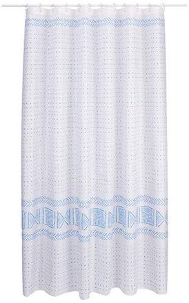 MSV Duschvorhang, Polyvinylchlorid, weiß, Einheitsgröße