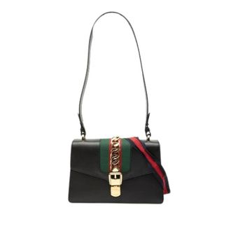 Gucci Sac bandouli&egrave;re Sylvie Pre-owned - Femme - Pre-owned - Noir - Taille: ONE Size