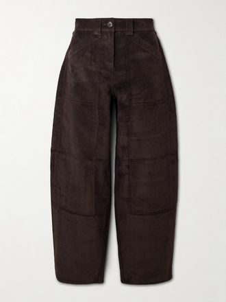 Co Barrel-hose Aus Baumwollcord - Braun