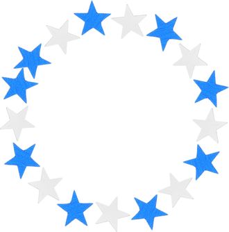 NUOBESTY 2000st&uuml;cke Pentagramm-konfetti Blau und Silber Kleine Tischkonfetti als Party-deko f&uuml;r Geburtstage Hochzeiten und Feste