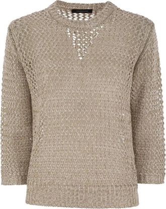 Fabiana Filippi Femme, Pulls, Beige, Taille: 42 FR Pull ras du cou