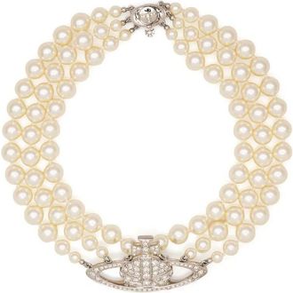 Vivienne Westwood Halskette - Layered Faux Pearl Necklace - Gr. unisize - in Mehrfarbig - f&uuml;r Damen