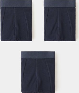 Mango Lot 3 slips combin&eacute;s bleu marine - Homme - XL - MANGO MAN