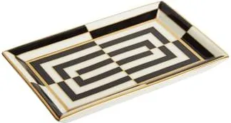 Jonathan Adler Vide-poche Plateaux - Noir - Porcelaine - Designer Jonathan Adler