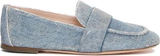 AGL Moccasins With Laser-Cut Denim Effect - Gr. 36 (EU) - in Blau