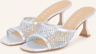 Guess Mules Kebba Mit Schmucksteinen silber