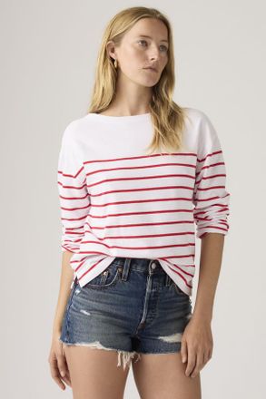 Levi's Marin Striped Top - Damen - Rot / Rot