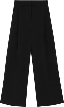 Alpha Studio Femme, Pantalons, Noir, Taille: 38 FR Wide Pantalons