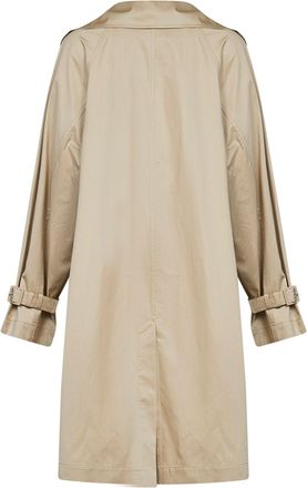 Toteme Oversized Cotton Trench Coat - Beige