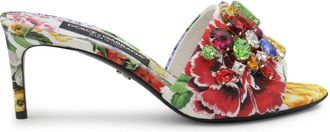 Dolce & Gabbana Sandalen mit Blumenapplikation - Rot