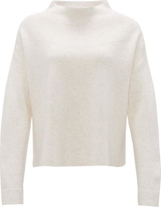 OPUS Damen Pullover | Feinstrickpullover PASIKA Regular aus weichem Woll Mix Soft Cream, 34