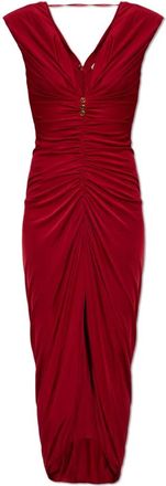 Versace Drapierte Kleid - - Dresses - Damen - Rot - M