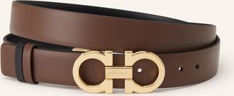 Ferragamo Ferragamo Lederg&uuml;rtel Donna Zum Wenden braun