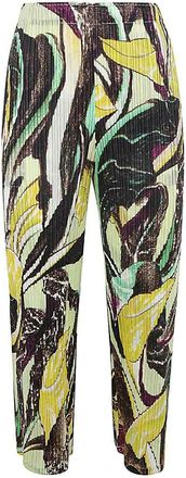 Pleats Please Issey Miyake Casual Hose - Gr&uuml;n