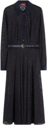 Max Mara Femme, Robes, Bleu, Taille: 40 FR Chemisier Lace Dress