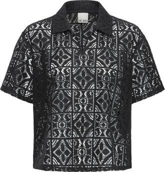 Ichi Ichi, Femme, Tops, Noir, Taille: 40 FR Polo