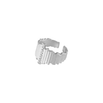 Dansk Copenhagen Audrey Verstellbarer Zirkonia Ring - - Accessories - Damen - Grau - ONE SIZE