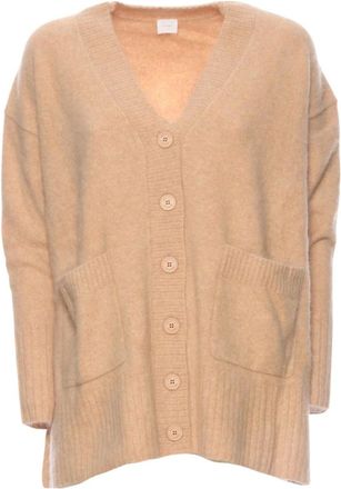 C.T. Plage Femme, Pulls, Beige, Taille: 34 FR Cardigan Tricot Doux Orange Clair