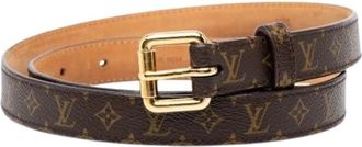 Louis Vuitton Pre-owned Monogram Canvas Belt - - Pre-owned - Damen - Braun - ONE SIZE