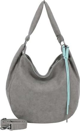Fritzi Aus Preußen Fritzi aus Preußen sac à épaule bandoulière Sue01 Suede Jacky Hobo Bag Soft Dark Anthra gris