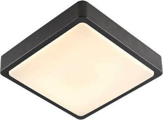 SLV Appliques ext&eacute;rieures led ainos applique et plafonnier ext carr&eacute; anthracite led 17W 3000K/4000K IP65 SLV 1003450