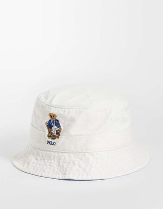 Polo Ralph Lauren Bob &agrave; logo ours - Blanc