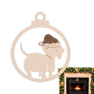 Generico F&uuml;r Hunde - S aus Holz f&uuml;r Weihnachtsb&auml;ume | handgefertigte Puppe, Hundekralle aus Holz, Vintage und Hundeausschnitte, Dekoration f&uuml;r Weihnachten, Hoc