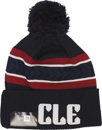 New Era Cleveland Guardians Pom Pom Beanie - - Accessories - Herren - Schwarzk - ONE SIZE