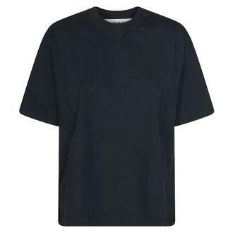 Golden Goose Femme, Tops, Noir, Taille: 40 FR T-Shirt MM Logo Patch