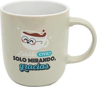 Mr. Wonderful Mr.Wonderful Tasse, Familienstand: nur auf der Suche, danke, 12 x 15,5 x 18,5
