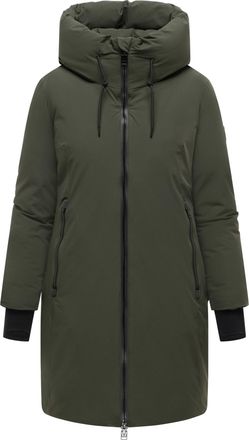 Marikoo Damen Wintermantel Polarh&auml;schen mit Kapuze