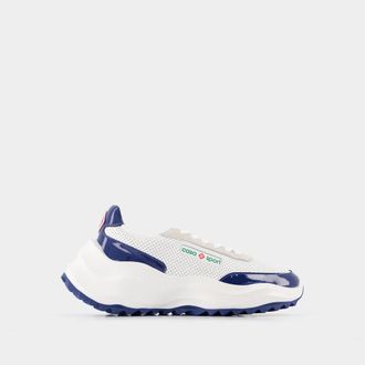 Casablanca Atlantis Sneakers - Casablanca - White/Navy - Leather