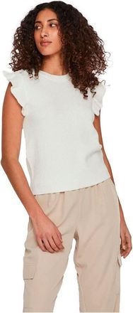 Vila VIRIL O-Neck Flounce Knit Vest - NOOS