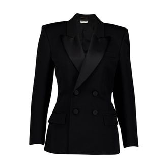 Saint Laurent Damen, Jacken, Schwarzk, XLGr&ouml;&szlig;e