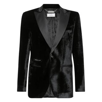 Philipp Plein Velvet Blazer - - Jackets - Herren - Schwarzk - L