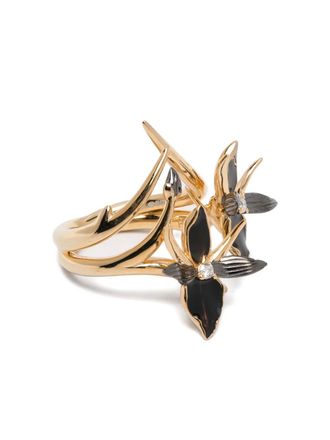 Shaun Leane Flower Ring mit Diamanten - Gold