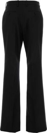 Tom Ford Black Exterior: Wool Silk Pantaloni Trousers
