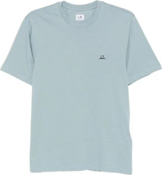 C.P. Company C.p. Company, Homme, Tops, Bleu, Taille: XL T-shirt Jersey Logo Manches Courtes