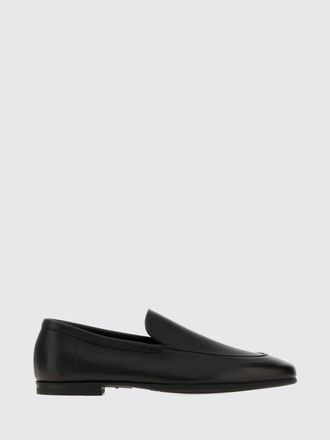 John Lobb Mocassins en cuir lisse avec plateau en relief et semelle en cuir