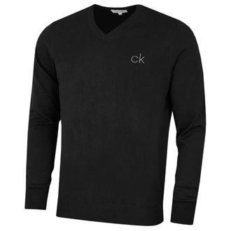 Calvin Klein Golf Herren V-Ausschnitt-Tour Sweater - Schwarz - XXXXL